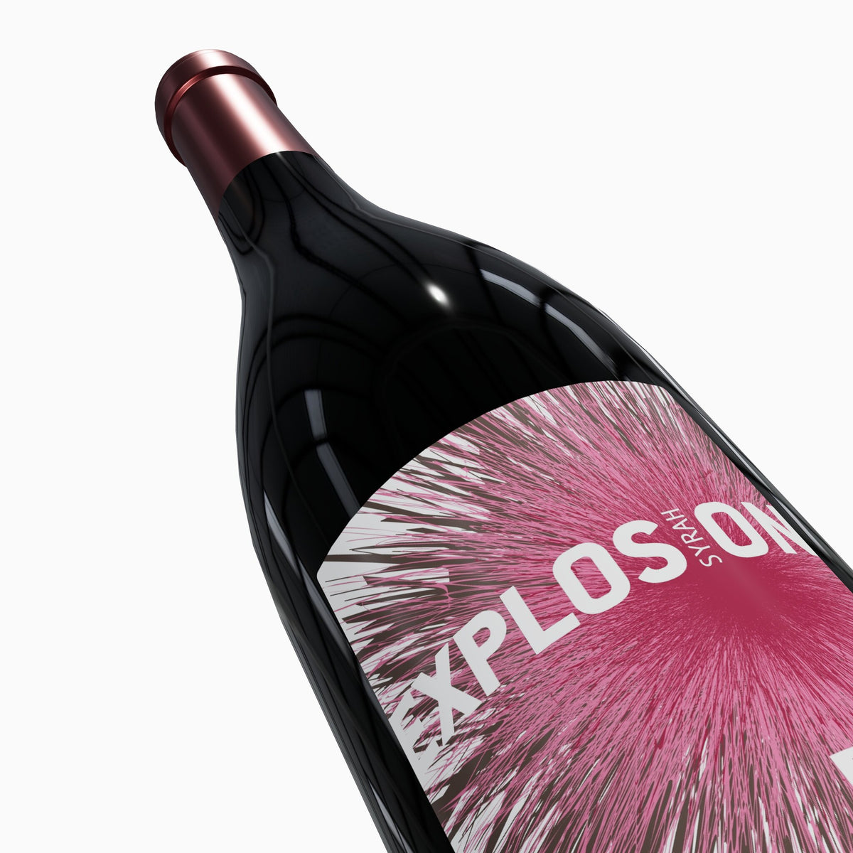 EXPLOSION label graphic project | Custom Self Adhesive Labels | Auroflex